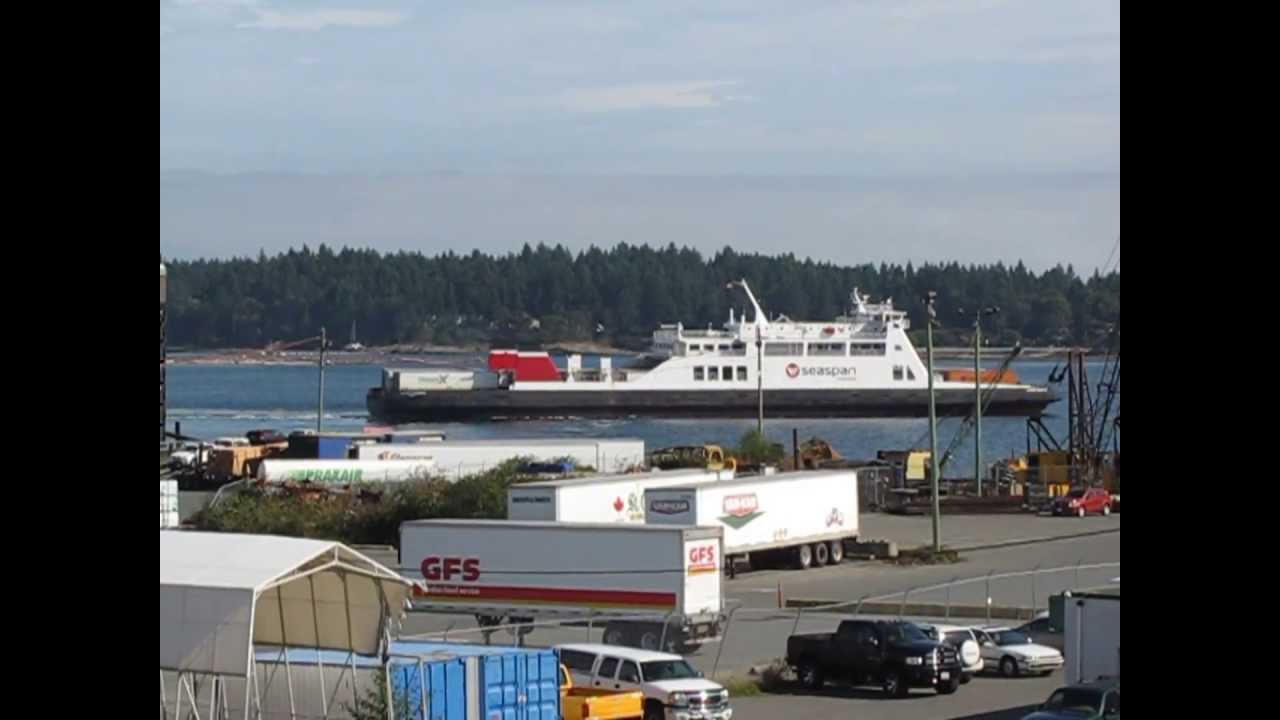 Carrier Princess ferry loading & leaving Nanaimo - YouTube