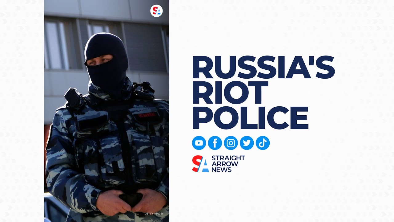 Russia deploys OMON riot police to quell anti-war protests - YouTube