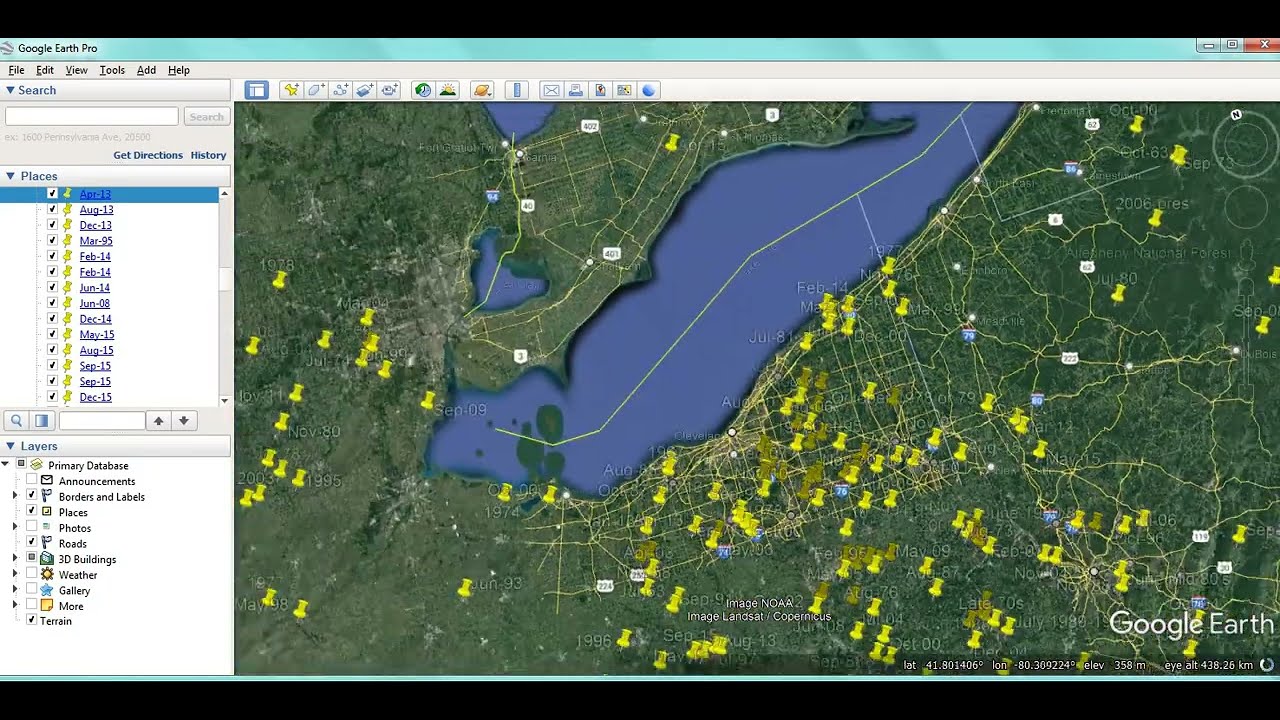 Bigfoot Sightings Map Evidence in Google Earth (BFRO GIS Data) - YouTube