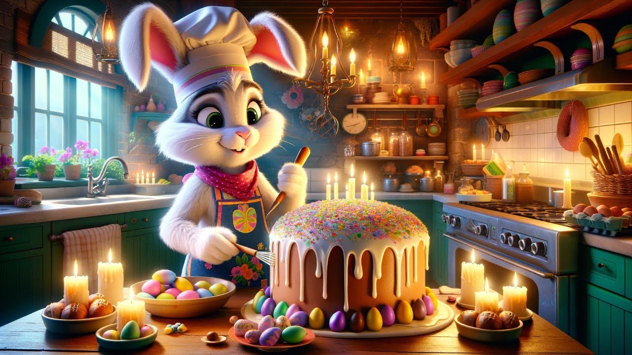 Captivating Easter Bunny Scenes - Relaxing Happy Jazz Background Music ...