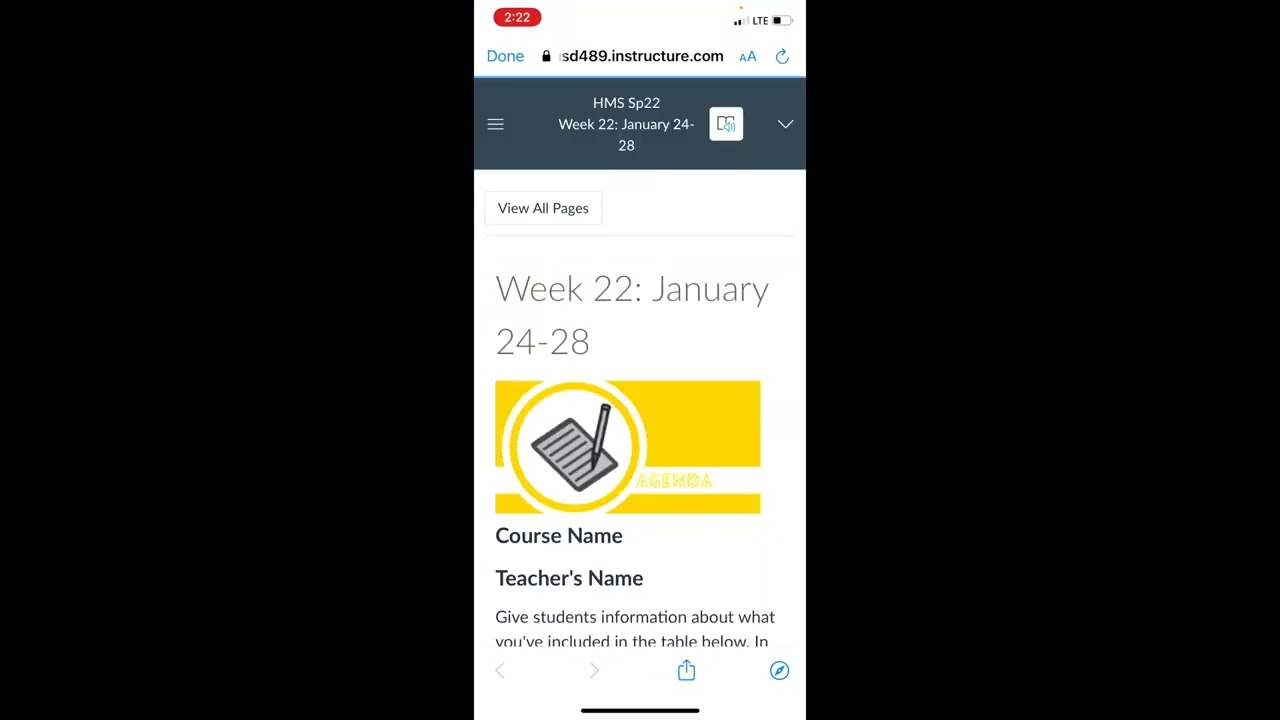 Canvas Parent Mobile App HMS Course Tour YouTube Canvas Parent Mobile App HMS Course Tour YouTube