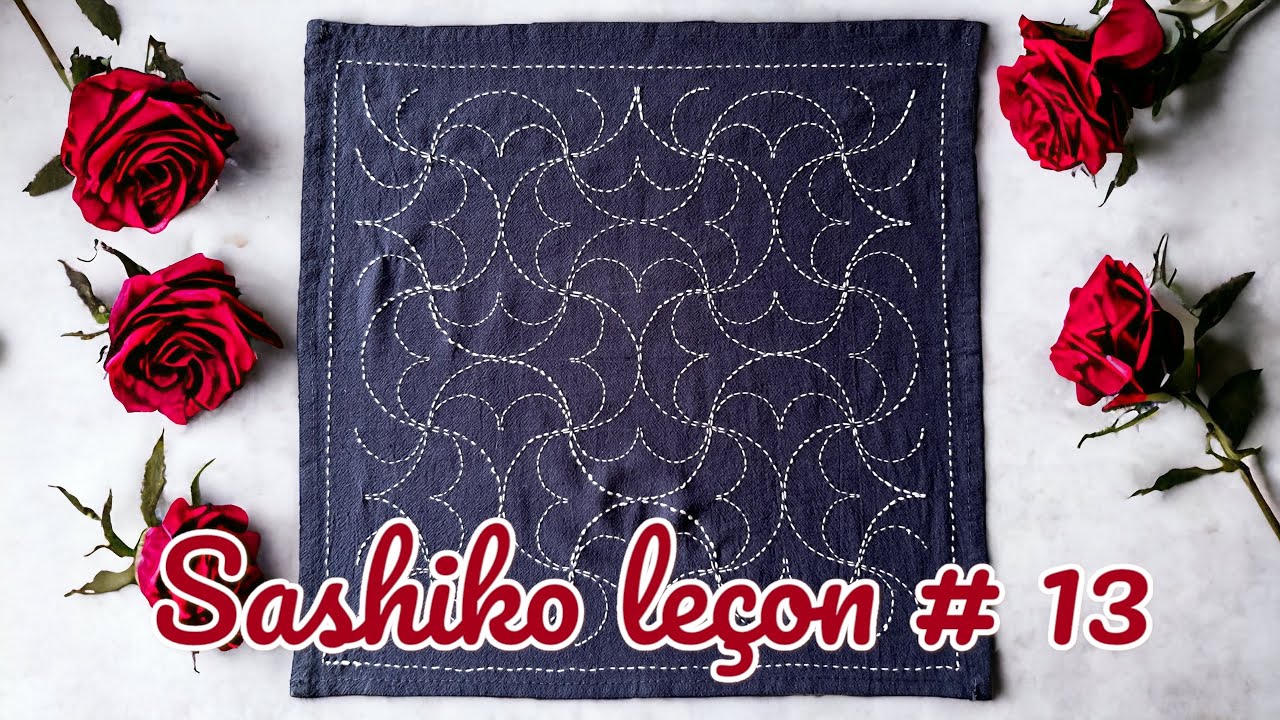 Sashiko Hanmaru-tsunagi & pattern#sashiko#boro#diy#вышивка#broderie# ...