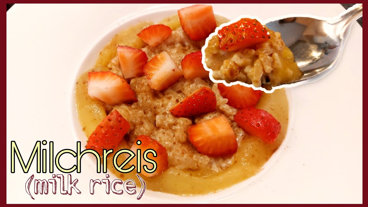 Milchreis Rezept | Milk Rice Recipe - YouTube