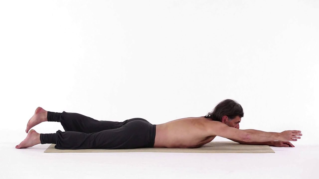 Locust Pose, Variation 1 - Ardha Salabha Asana - YouTube