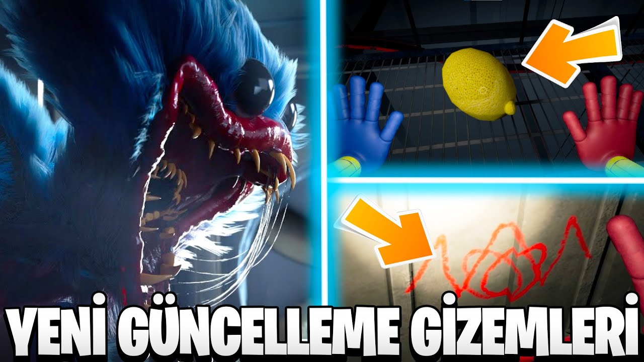 YENİ GÜNCELLEME İLE OYUNA EKLENEN LİMON ve TÜM Poppy Playtime Chapter 1 ...