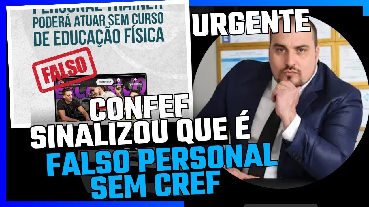 CONFEF/CREF SE POSICIONA DIZENDO SER FALSO O CURSO PARA PERSONAL SEM CREF - E AGORA? - YouTube