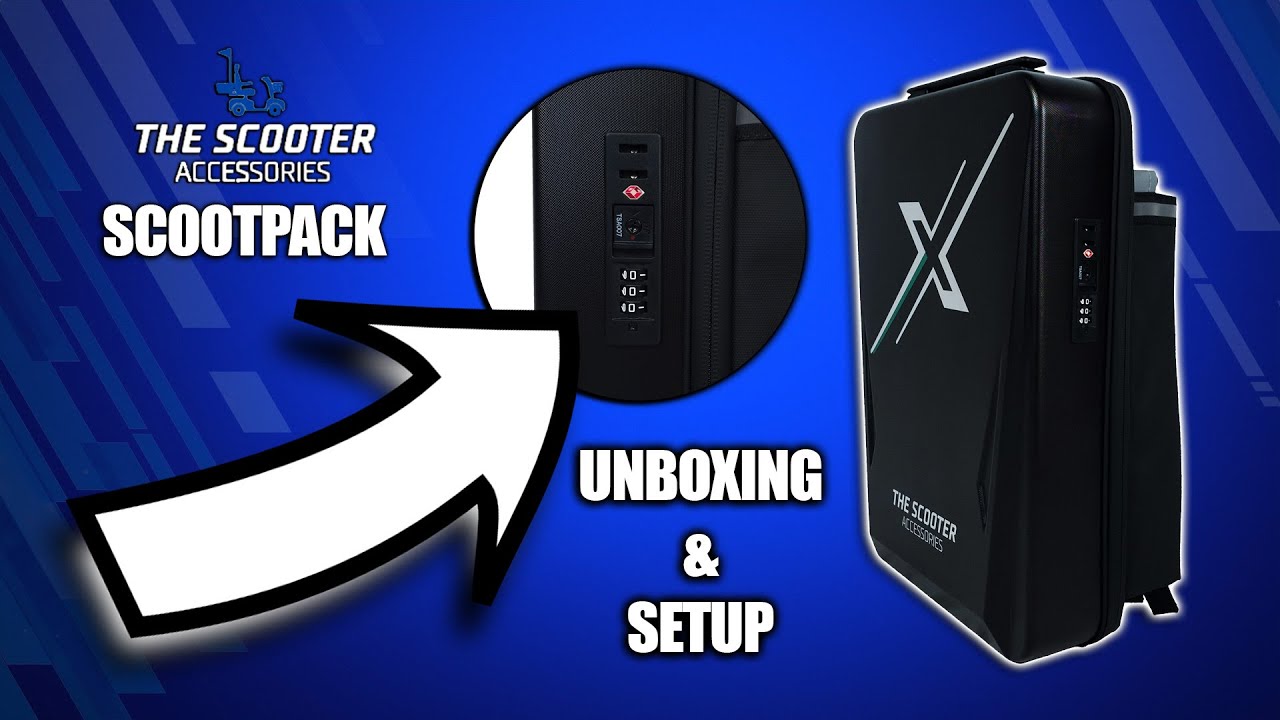 UNBOXING & LOCK SETUP | ScootPack Lockable Backpack for Mobility ...