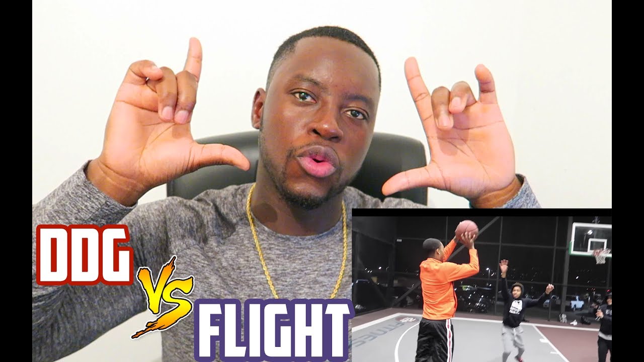 FLIGHT VS DDG 1 VS 1 BASKETBALL REACTION - FLIGHT IMPROVING - YouTube