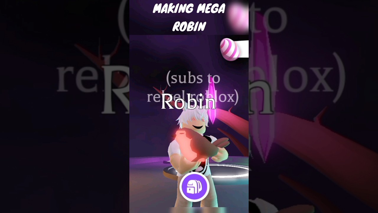 Making mega neon robin adopt me roblox - YouTube