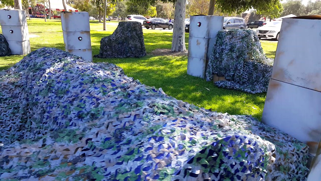 Laser Tag Outdoor Setup - YouTube