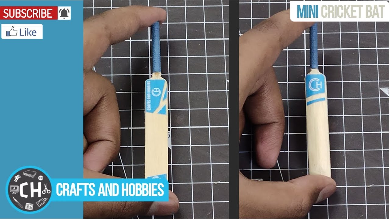 Mini cricket bat | Using popsicle sticks | #CraftsandHobbies ...