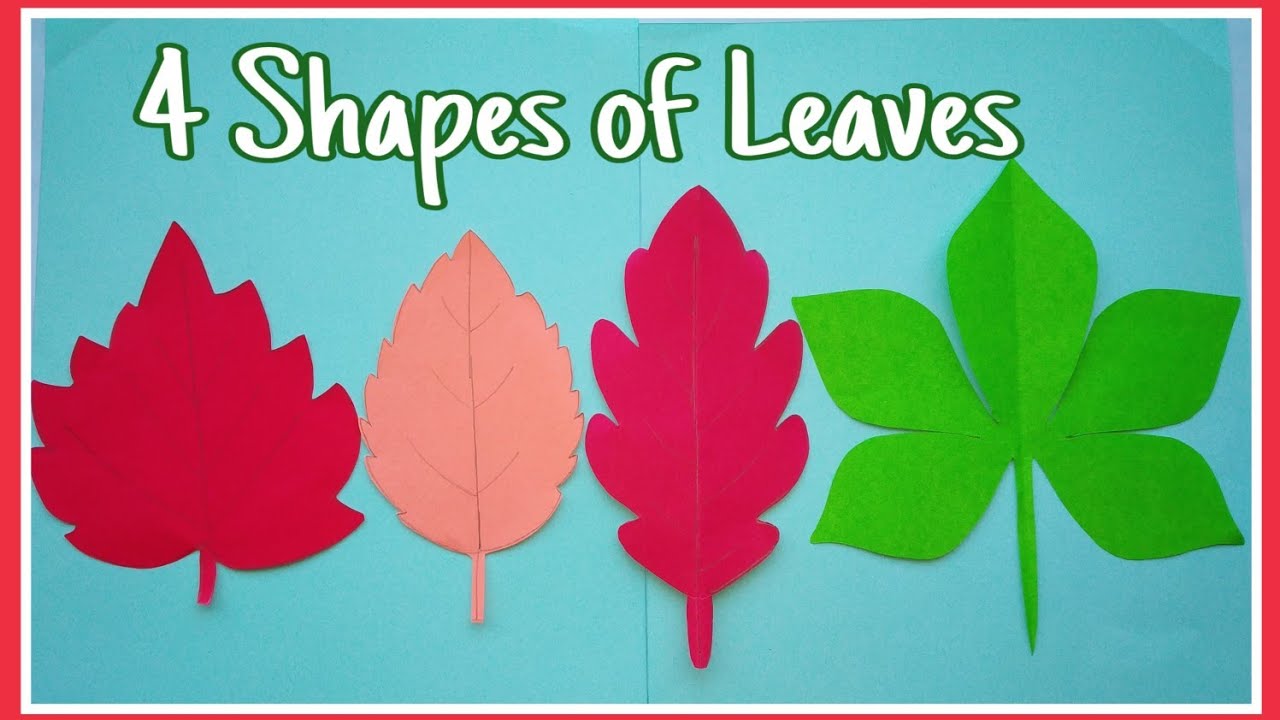 Four Shapes Of Paper Leaves Making/DIY/Paper Art - YouTube