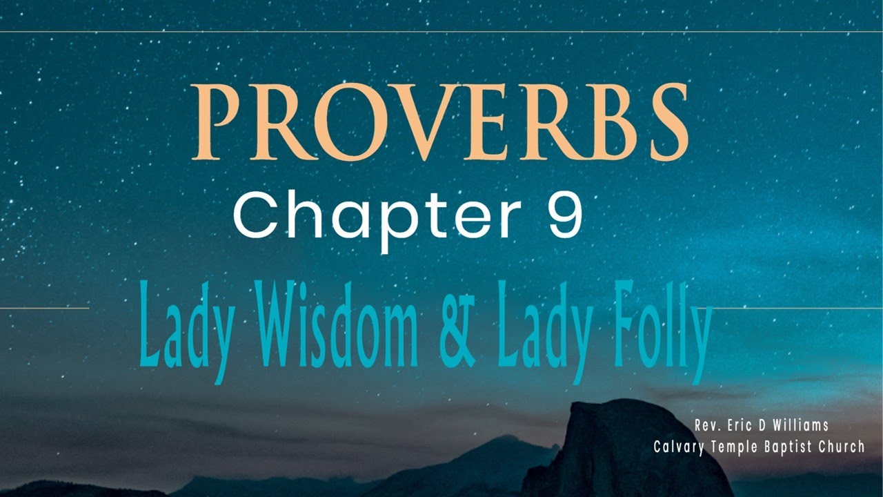 Lady Wisdom & Lady Folly - Rev. Eric D. Williams - YouTube