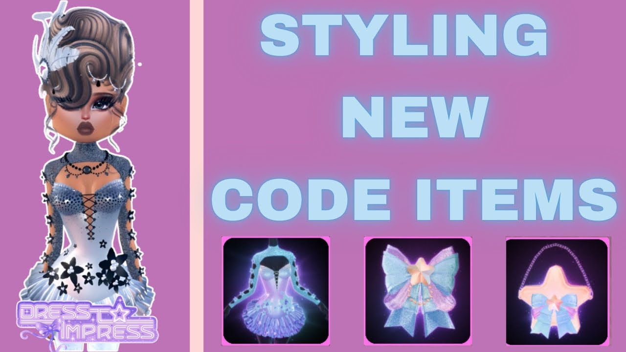 STYLING *NEW CODE ITEMS* FROM THE ROBLOX DRESS TO IMPRESS UPDATE! #dresstoimpress #roblox #dti ...