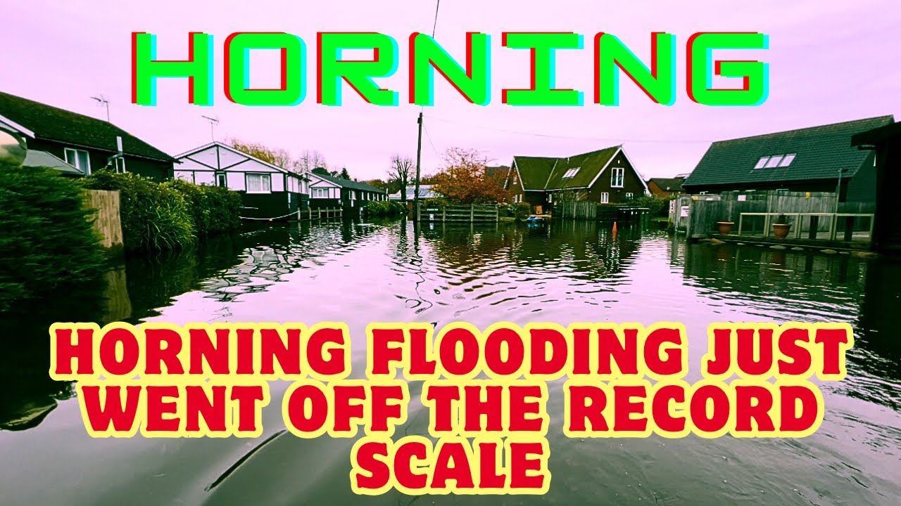 Huge Tides Rain Winds Worse Flooding Yet Horning river bure uk floods ...