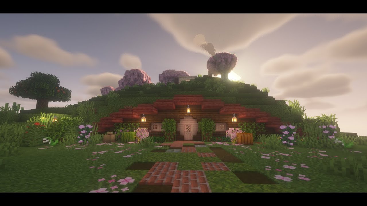 Minecraft Build In Progress Walk-through of Cherry Grove Hillside Base ...