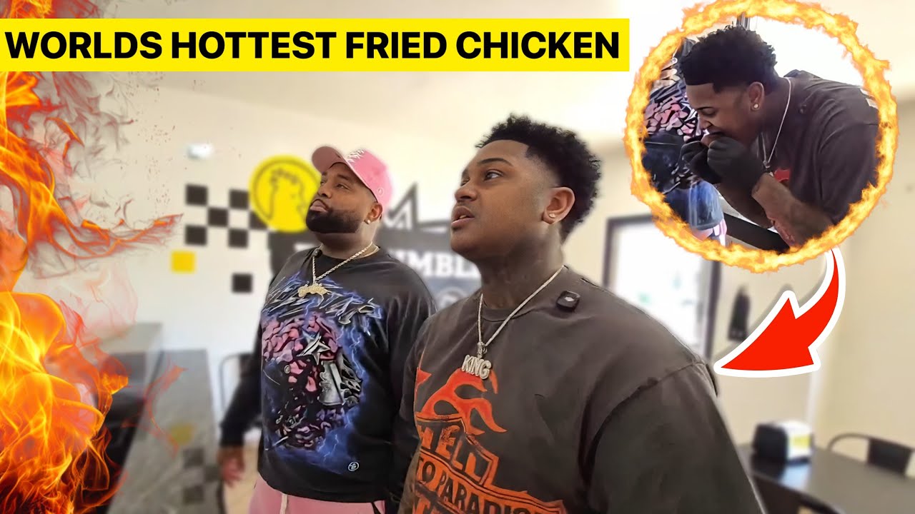 Eating The Worlds HOTTEST Chicken W/ AD! **GONE WRONG** - YouTube
