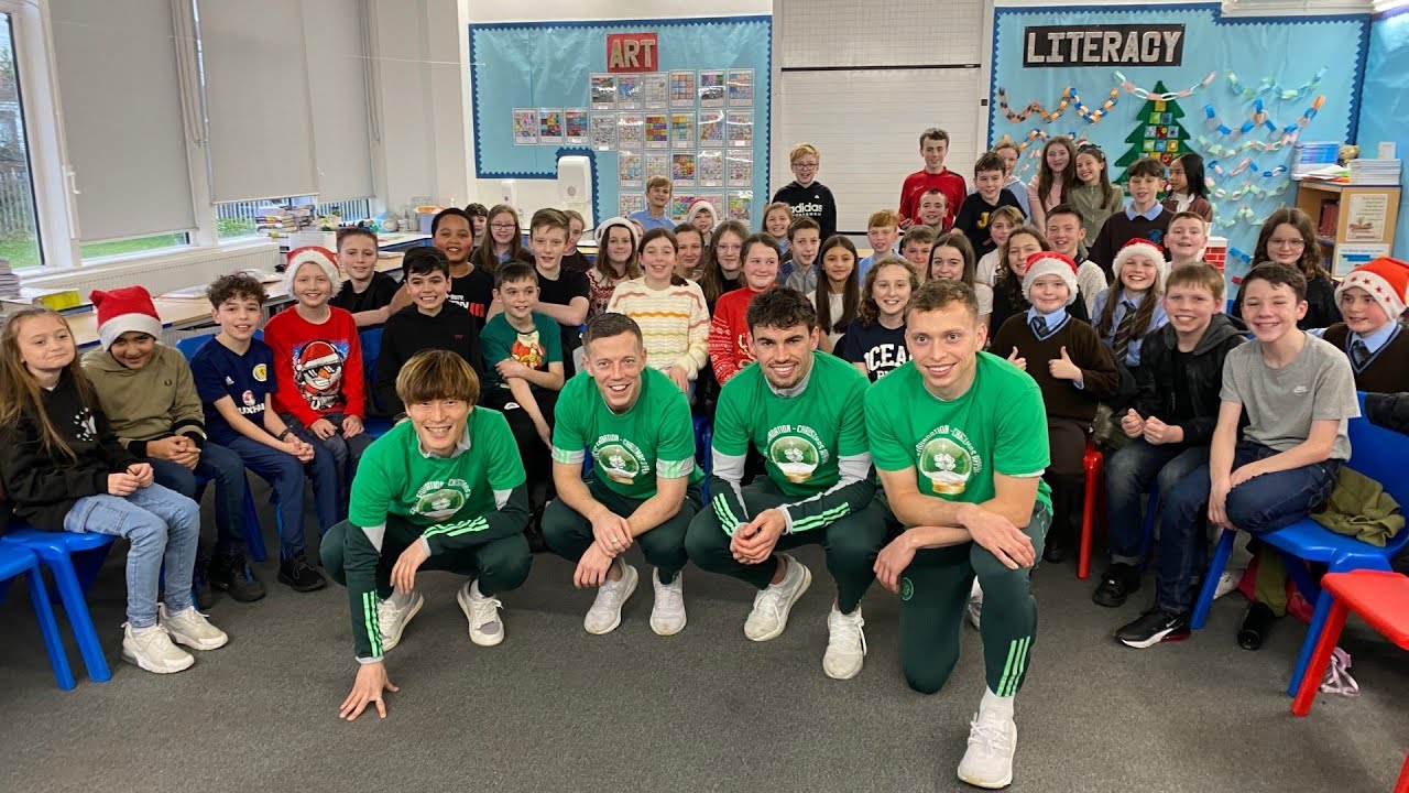 Feature: Celtic First Team stars visit Holy Family Primary School in ...