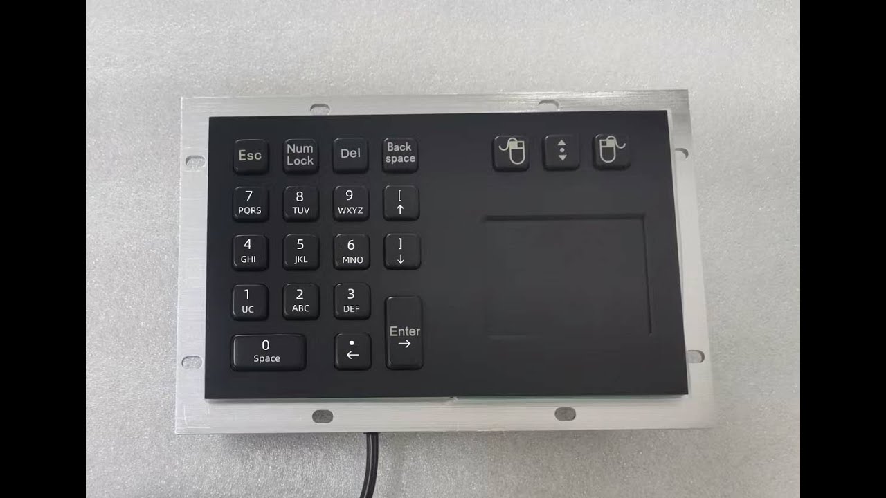 How to assemble the Rugged Industrial Keyboard With Touchpad? - YouTube