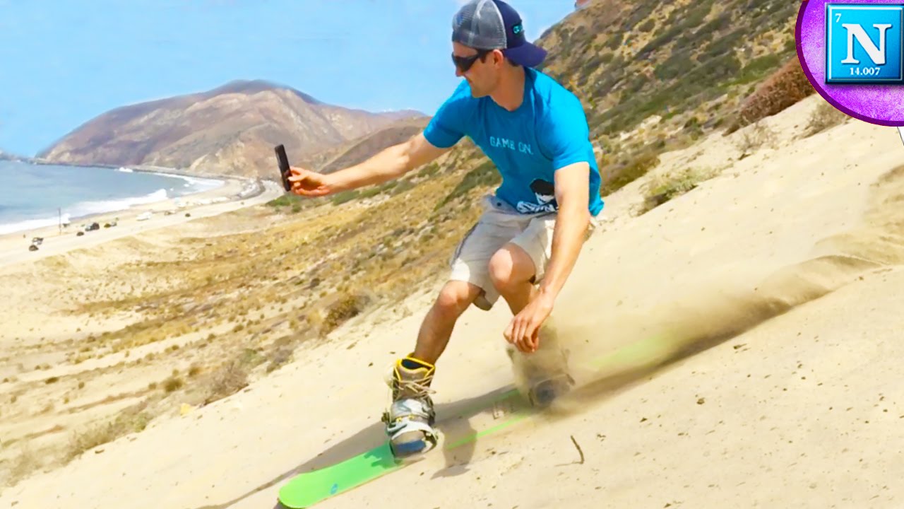 SAND-BOARDING Malibu California - YouTube