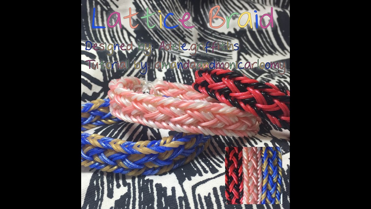 Lattice Braid rainbowloom- Hook Only - YouTube