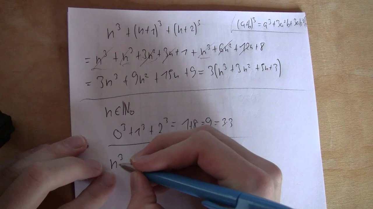 Mathematik - Vollständige Induktion - Teilbarkeit - YouTube