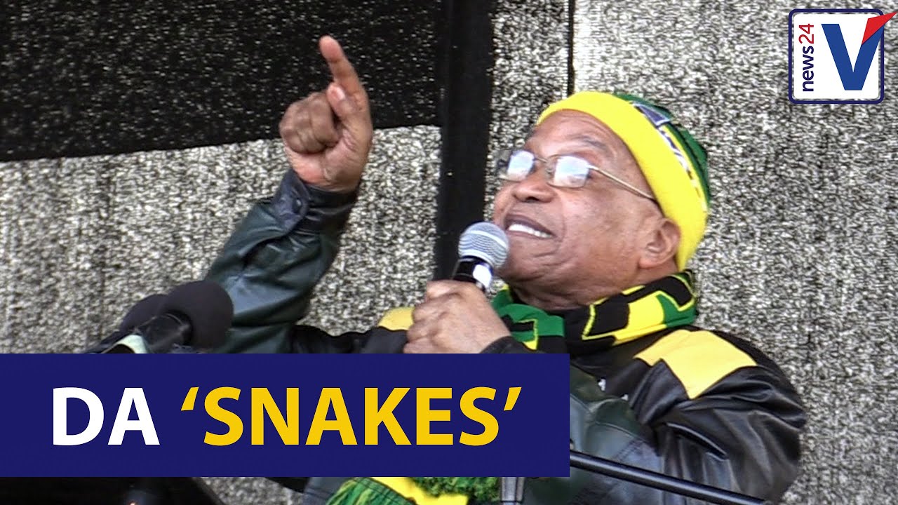 WATCH: They are snakes! says Zuma of DA - YouTube