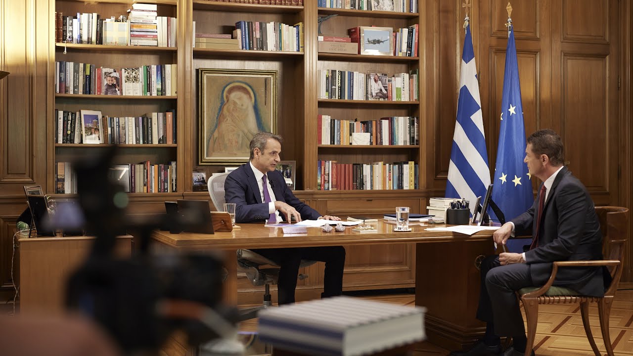 Συνέντευξη στο κεντρικό δελτίο ειδήσεων του Alpha και στον δημοσιογράφο ...