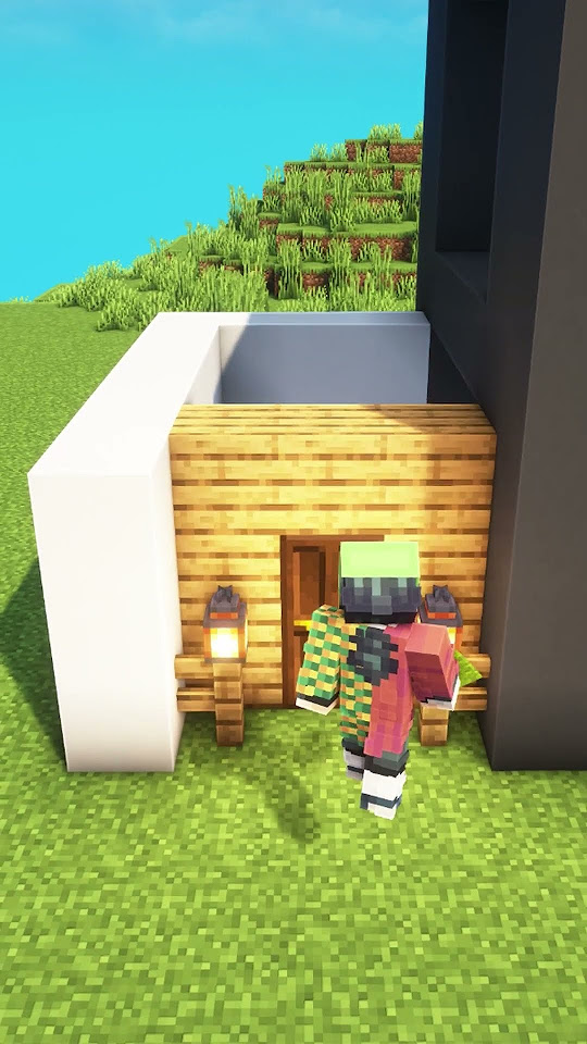 Minecraft Easy Modern House🏠 #shorts - YouTube