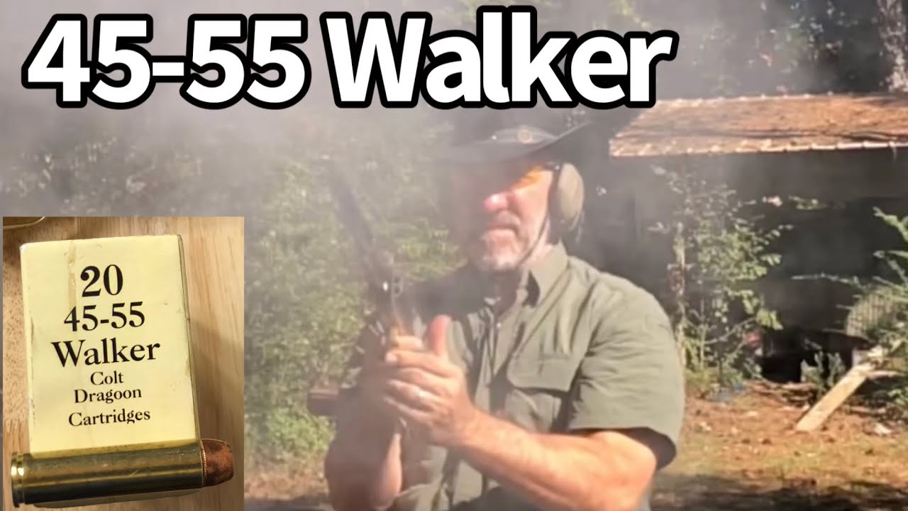 1847 Colt walker in 45-55 Walker Cartridge - YouTube