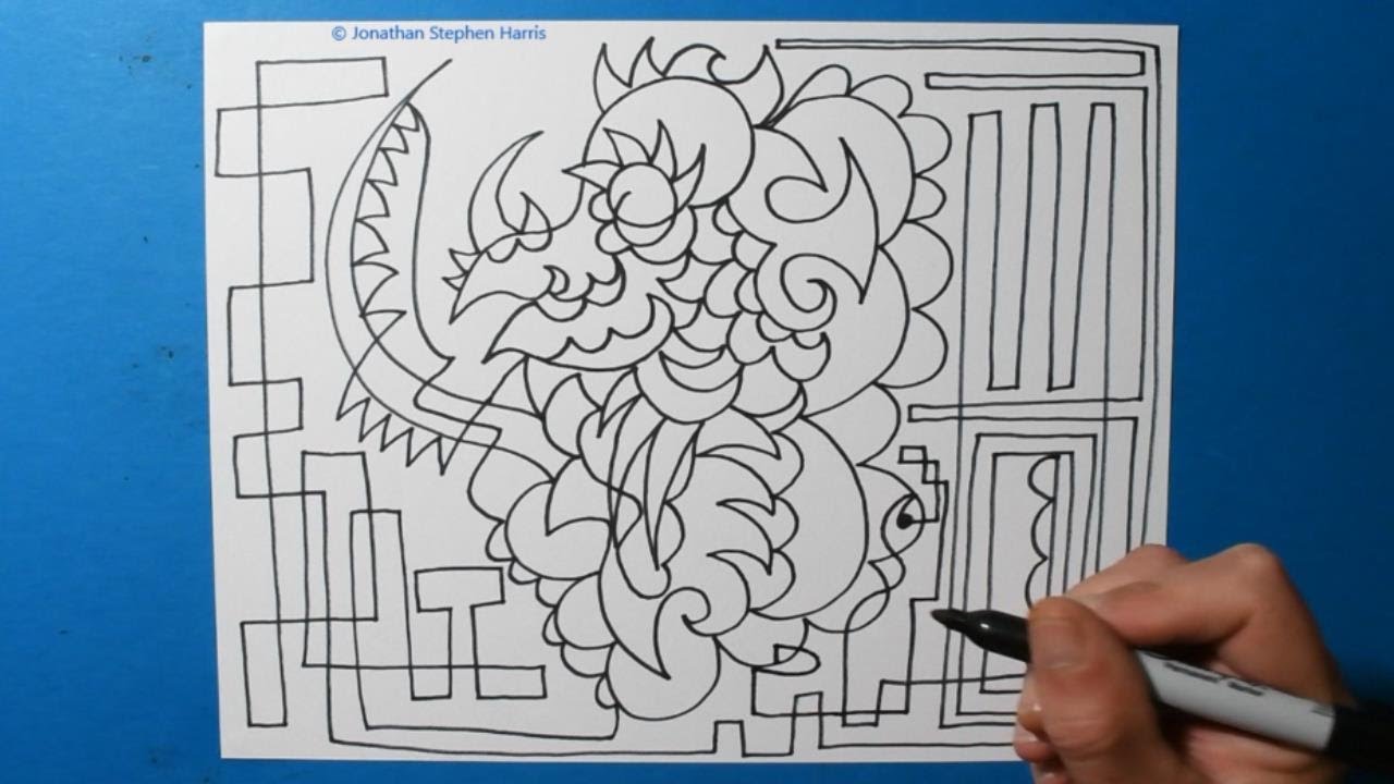 Soul Expressionism #14 / Just Chillin / Intuitive Drawing / Abstract ...