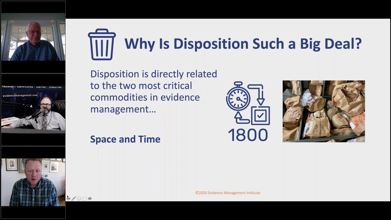 Webinar Series Episode 3 - Evidence Disposition Process and Case Study ...