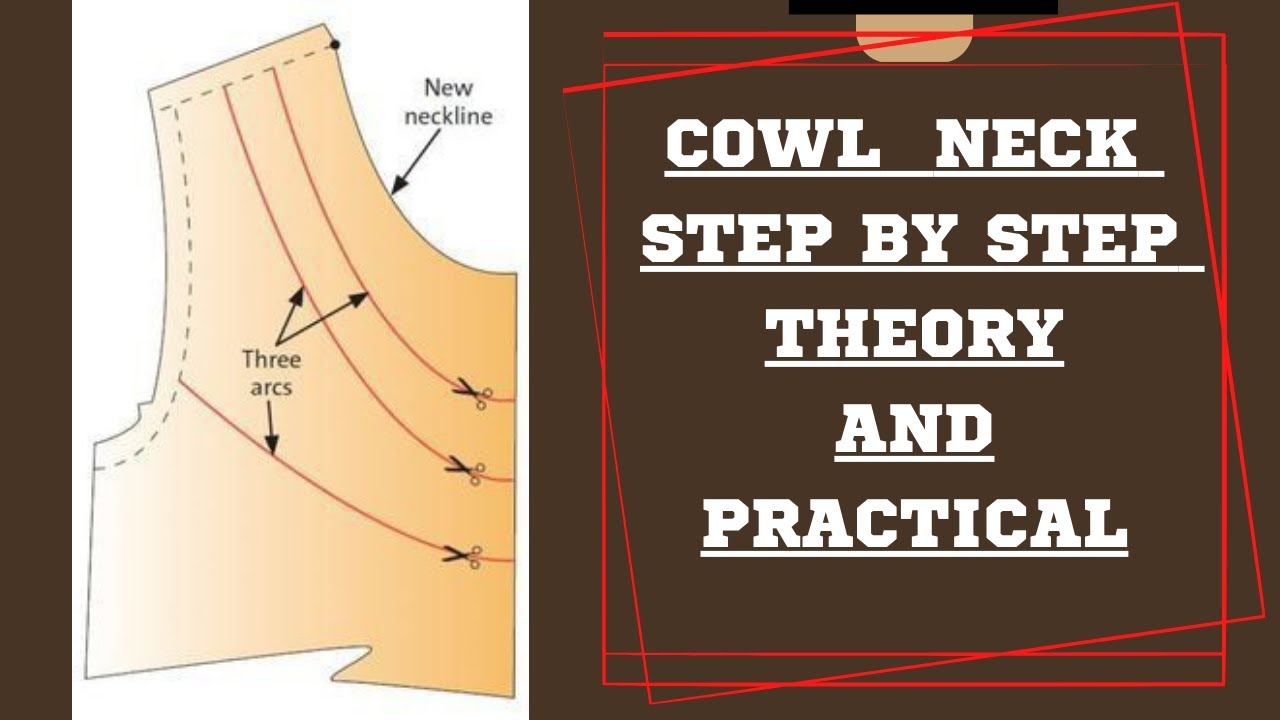 How do you draft a cow neck?#pattern making #dart manipulation ...