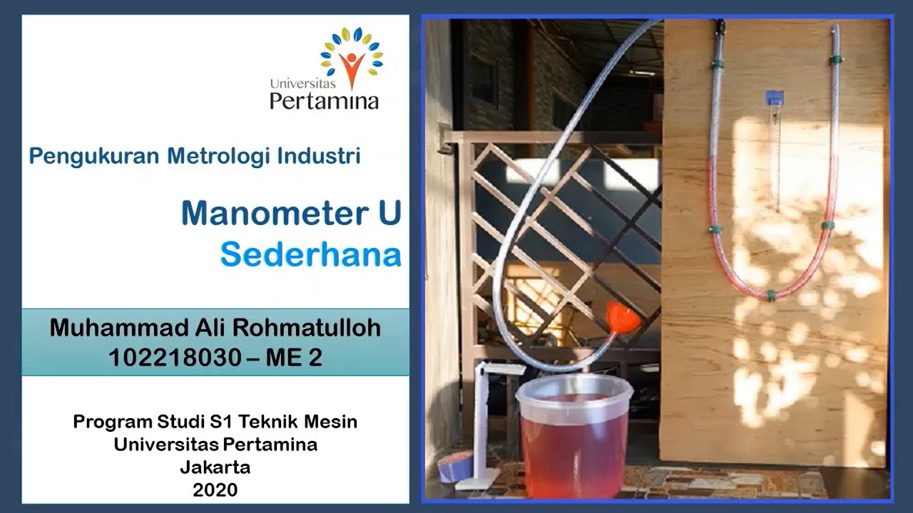 PENGUKURAN TEKANAN MENGGUNAKAN MANOMETER U SEDERHANA - YouTube