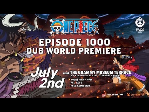One Piece English Dub Update: 1000th Episode to air live at Anime Expo ...