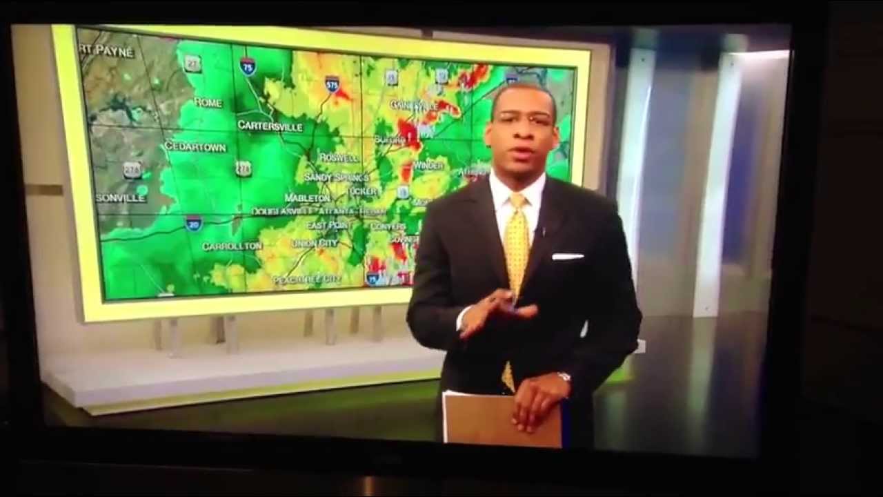 FAIL Weather Man News Says Bad Word Hilarious Atlanta - YouTube