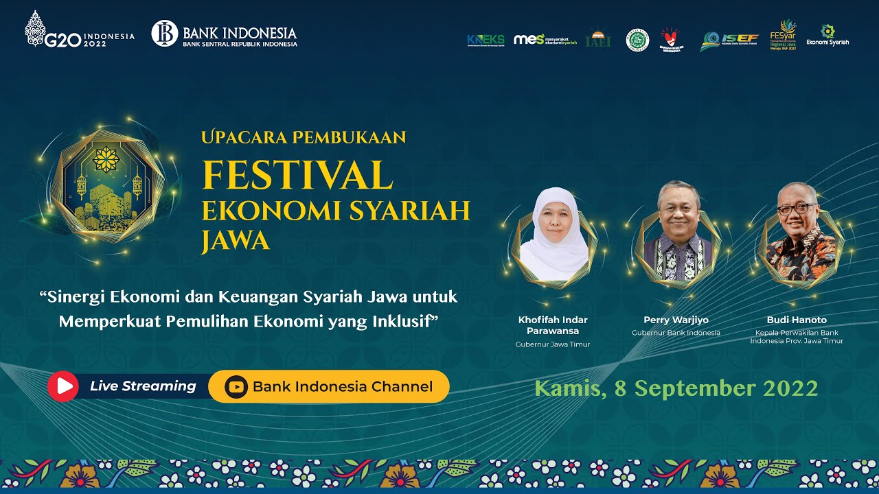 [LIVE STREAMING] Opening Ceremony Festival Ekonomi Syariah Jawa 2022 ...