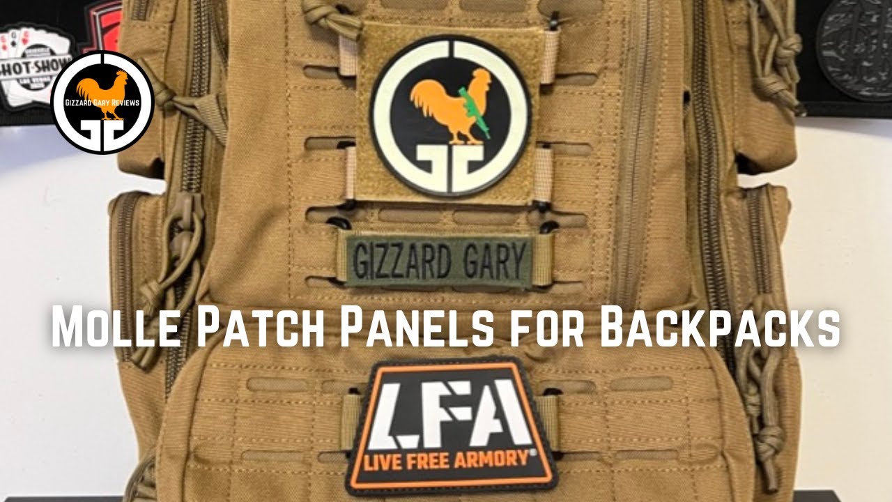 Molle Patch Panels for Backpacks - YouTube