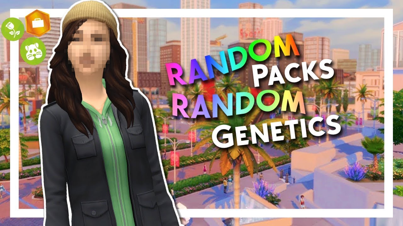 RANDOM PACKS RANDOM GENETICS // The Sims 4 CAS - YouTube