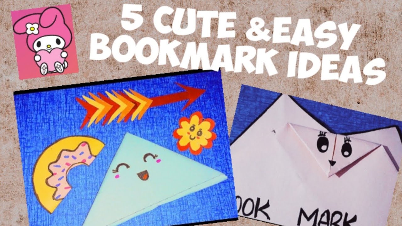 How to make cute &easy bookmarks ||DIY Bookmark ideas - YouTube
