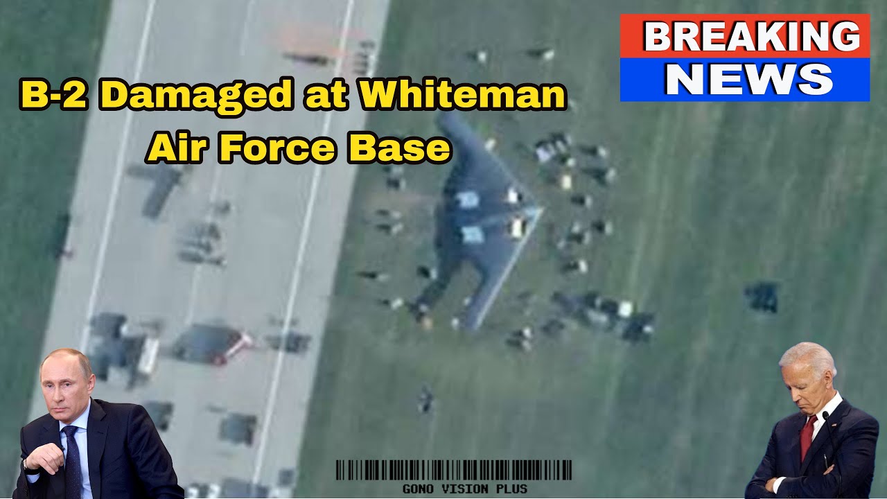 B-2 damaged at Whiteman Air Force Base - YouTube