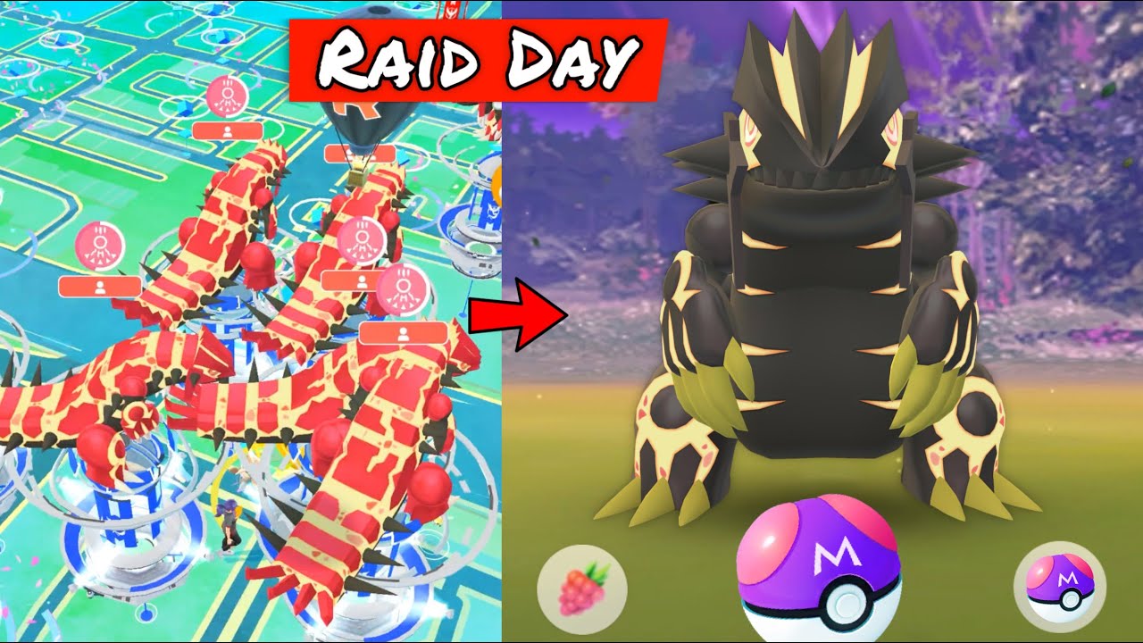 Shiny Primal Groudon Raid Day in Pokemon go. - YouTube