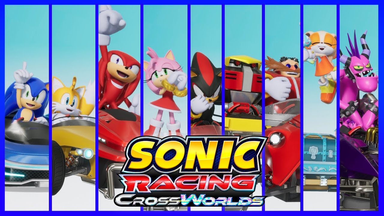 SONIC RACING: CROSSWORLDS (PS5 Closed Beta) - All Characters + Gadgets ...