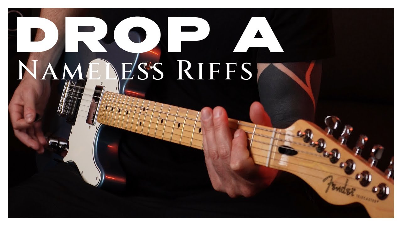 Baritone Telecaster Drop A nu metal riffs - YouTube