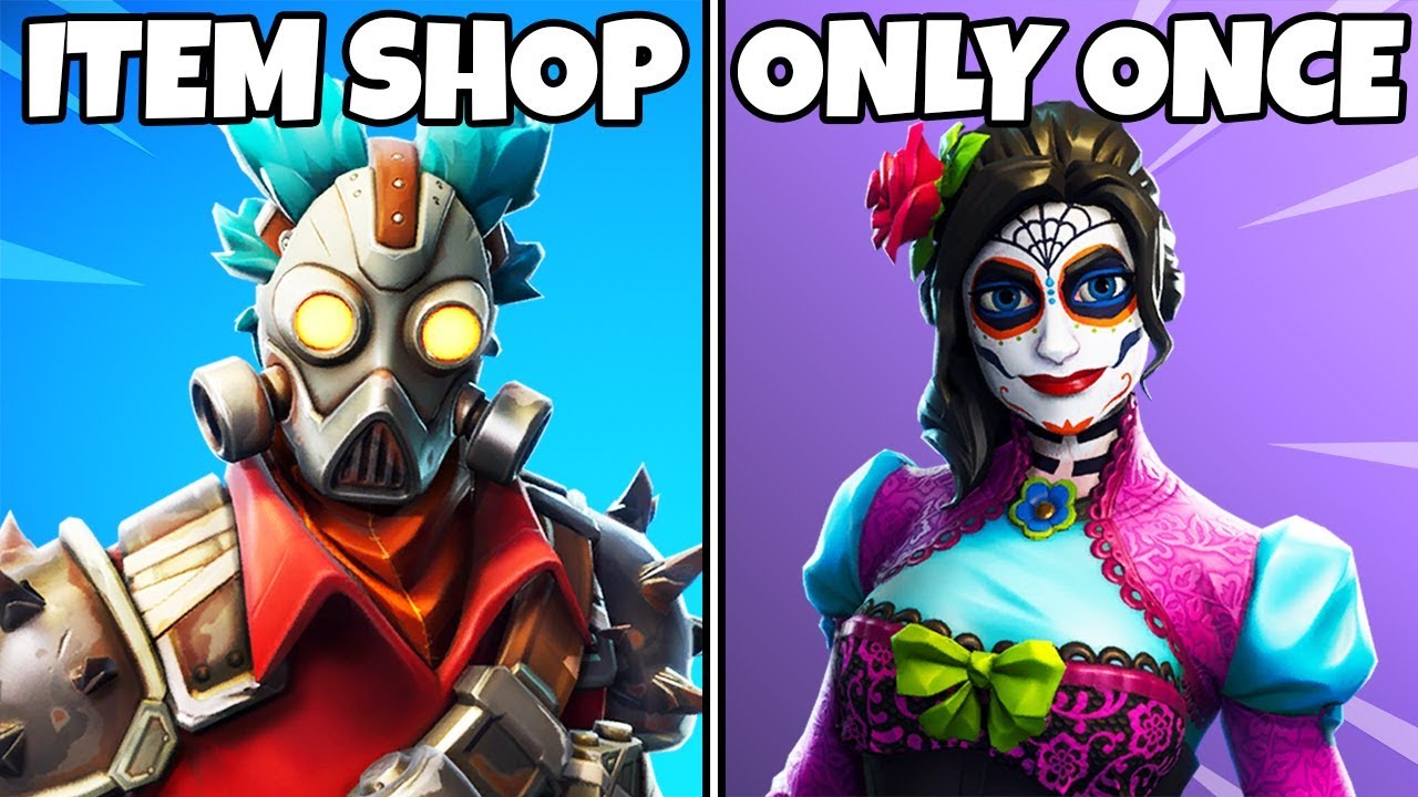 Fortnite Skins that Only RELEASED ONCE in the ITEM SHOP! (Fortnite Rare ...