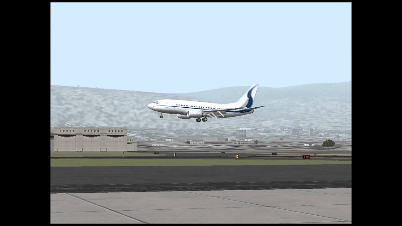 Boeing 737 Landing at Santa Barbara Airport - YouTube