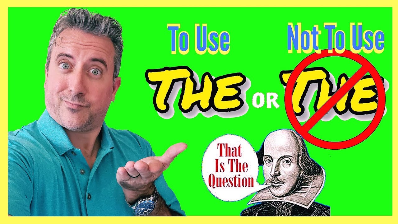 THE or NO THE | When and When not Use "THE" - YouTube