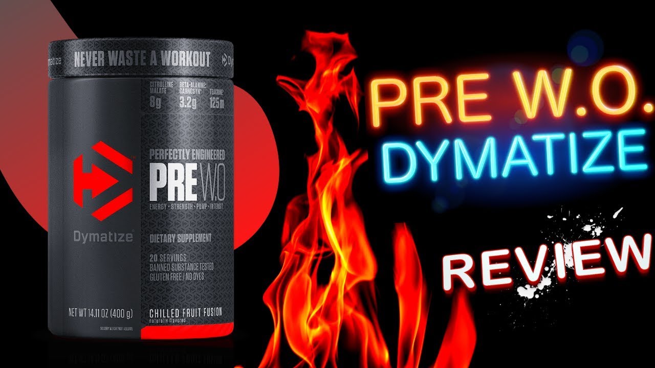 PRE W.O. DYMATIZE I PRE WORKOUT REVIEW ⭐⭐⭐⭐💪💪 - YouTube