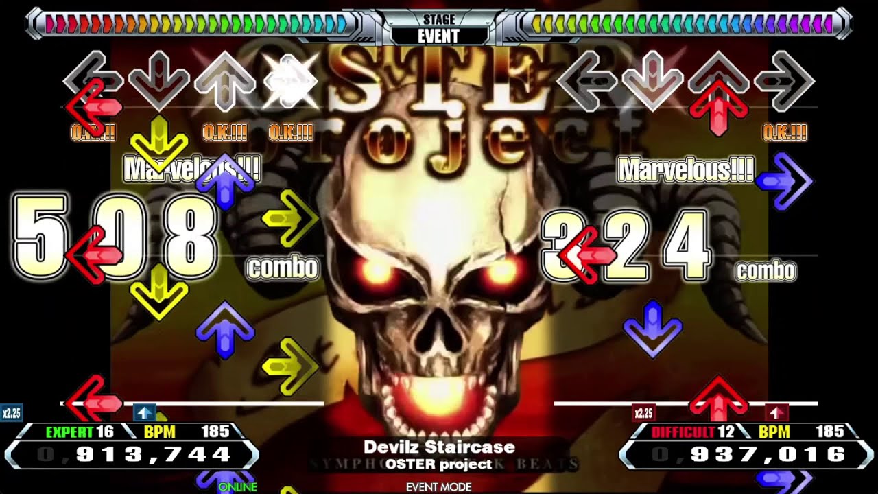 Devilz Staircase / OSTER project | EXPERT 16 & DIFFICULT 12 [DDR ...