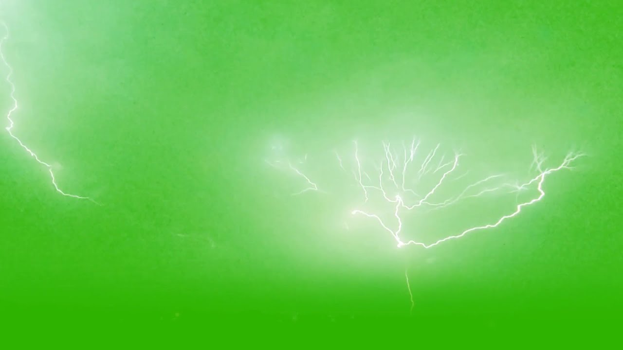 Lighting & Thunder Storm Green Screen Effects | Lighting green screen ...